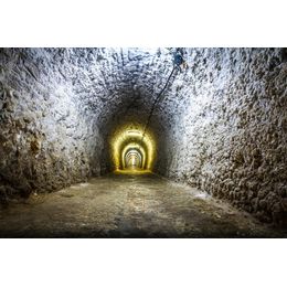papermoon Fototapete "Tunnel", B/L: 4,5m x 2,8m, Bahnen: 9 Stk., bunt, Schlafzimmer, Tapeten