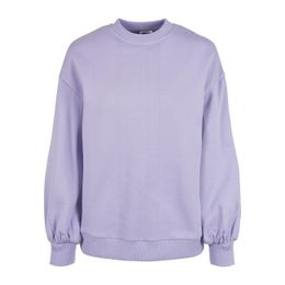 Urban Classics Damen Sweatshirt "Urban Classics Damen Ladies Organic Oversized Crew"lavender, Gr. S, unifarben, 100% Baumwolle, Sweatshirts