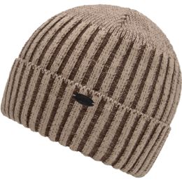 Chillouts Herren Beanie "Stan Hat", beige, meliert, unifarben, Strick, Kunstfaser, M&uuml;tzen, mit robustem Strickmuster