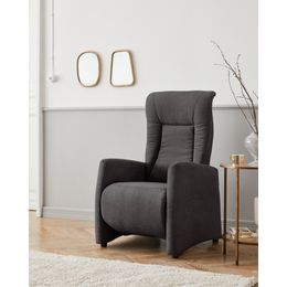 Sit & More TV-Sessel SIT & MORE, B:71cm H:113cm T:85cm, grau, 100% Polyester, Sessel, "Melissa", wahlweise elektrisch oder manuell verstellbar, optional