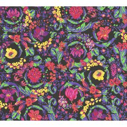Versace Vliestapete "Wallpaper Versace 5 Floral", B/L: 0,7m x 10,05m, Rollen: 1, bunt, Wohnzimmer, Tapeten, Designertapete Tapeten Wohnzimmer