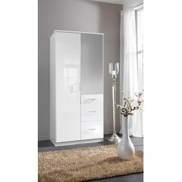 Kleiderschrank wimex, B:90cm, wei&szlig;, Schlafzimmer, Schr&auml;nke, "Clack"