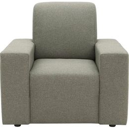 Sessel, H:88cm T:88cm, grau, LOOKS by Wolfgang Joop, 100% Polyester, Wohnzimmer, Sessel, "LOOKS X Cocktailsessel", passend zum Ecksofa LOOKS X