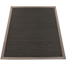 Teppich Paco Home, B:120cm H:4mm L:170cm, grau, Polypropylen (PP), Wohnzimmer, Teppiche, "Sisala 270", Flachgewebe, gewebt, Sisal Optik, Bord&uuml;re, In-