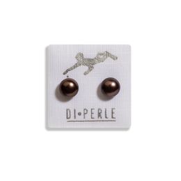 Adelia&acute;s ADELIA ́S Damen Paar Ohrstecker "Damen Perlenschmuck 925 Silber S&uuml;sswasser Perlen Ohrstecker", Damen, Silber 925 (Sterlingsilber), grau, Silber 925