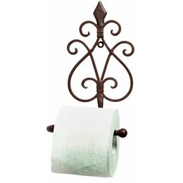 Toilettenpapierhalter AMBIENTE HAUS, B:16cm H:24cm, braun, Eisen, Toilettenpapierhalter, "Antik", antikbraun
