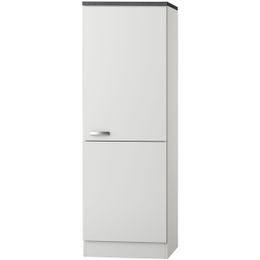 Seitenschrank Optifit, B:60cm H:174,4cm T:57,1cm, wei&szlig;, Holzwerkstoff, K&uuml;che, Schr&auml;nke, "Agos"