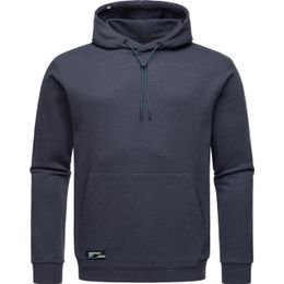 Ragwear Herren Kapuzenpullover "Arrwen", blau, Basic, Gr. S, Sweatware, Material: 70% Baumwolle, 30% Polyester, Pullover, Gem&uuml;tlicher Herren Hoodie