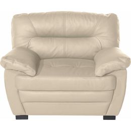 Sessel COTTA, B:110cm H:86cm T:90cm, beige, NaturLEDER (echtes Rindsleder);Kunstleder SOFTLUX;NaturLEDER: Bitte beachten Sie, dass Lederbez&uuml;ge mehr