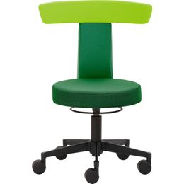 mayer Sitzm&ouml;bel Arbeitshocker MAYER SITZM&Ouml;BEL, B:54cm H:86cm T:56cm, gr&uuml;n, 100% post-consumer recyceltes Polyester, Hocker, "Funktionshocker myDUO", besonders