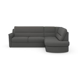 Sit & More Ecksofa SIT & MORE, B:243cm H:87cm T:155cm, grau, Wohnzimmer, Sofas, "Panini L-Form", wahlweise mit Vorziehsitz und Bettkasten