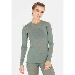 WHISTLER Damen Funktionsshirt "Cerro", gr&uuml;n, Gr. 34, unifarben, 85% Wolle, 15% Lyocell, Shirts, aus hochwertig-nat&uuml;rlichem Mix mit Merinowolle und