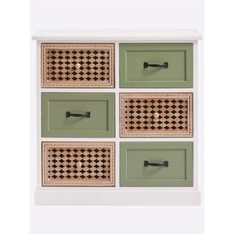 Kommode HEINE HOME, B:85cm H:86cm T:34cm, bunt, MDF, Massivholz, Sideboards