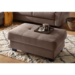 Hocker Home Affaire, B:104cm H:45cm T:72cm, braun, Wohnzimmer, Hocker, "Solvei"