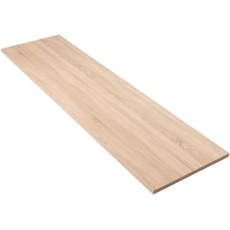 Arbeitsplatte KOCHSTATION, B:190cm H:2,8cm T:60cm, braun, Holzwerkstoff, K&uuml;che, Tischplatten, "KS-Universal", St&auml;rke 28 mm, verschiedene Breiten und