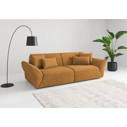 Sit & More Big-Sofa SIT & MORE, B:300cm H:91cm T:116cm, gelb, 100% Polyester, Sofas, "Dali"