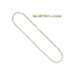 Jobo Damen Goldkette, Gelbgold 333, L: 45, gold, Gelbgold 333, Halsketten, Steg-Panzerkette 333 Gold 45 cm