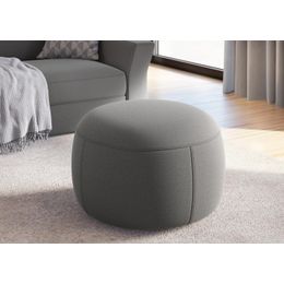 Sit & More Hocker SIT & MORE, B:64cm, grau, Samtoptik (100% Polyester);Soft clean (98% Polyester, 2% Polyamid);Struktur fein (100% Polyester), Wohnzimmer,