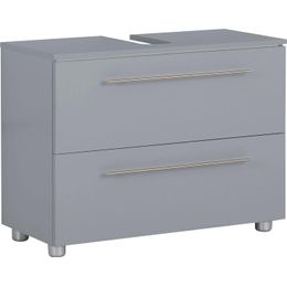 Waschbeckenunterschrank Optifit, B:80cm H:58,7cm T:34,6cm, blau, Holzwerkstoff, Badezimmer, Schr&auml;nke, "Bern"