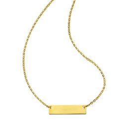 Firetti Damen Kette mit Anh&auml;nger "Schmuck Geschenk Halskette", Edelstahl, L: 47, gold, Edelstahl, Halsketten