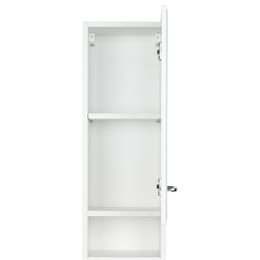 H&auml;ngeschrank Welltime, B:25cm H:71cm T:20cm, wei&szlig;, Holzwerkstoff, MDF, Wohnzimmer, Schr&auml;nke, "Rallye", Breite 25 cm, mit wechselbarem T&uuml;ranschlag