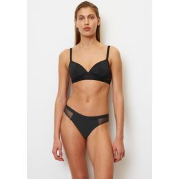 Marc O'Polo MARC O'POLO Damen Bikinislip "Sheer & Opaque", Gr. L, schwarz, Obermaterial: 88% Polyamid, 12% Elasthan, Mesh, leicht transparent, unifarben,