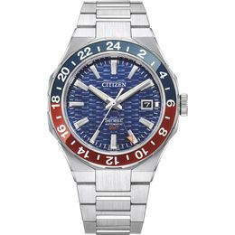 Citizen Herren Automatikuhr "Series 8 GMT", silber, Armbanduhren, Armbanduhr,Herrenuhr,Saphirglas,bis 10bar wasserdicht,Edelstahlarmband