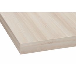 Arbeitsplatte Optifit, B:210cm H:2,8cm T:60cm, braun, Holzwerkstoff, K&uuml;che, Tischplatten, "Mats", 28 mm stark
