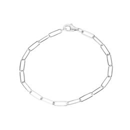 Vivance Damen Armband "925/- Sterlingsilber Gliederarmband glanz wei&szlig; 19 cm", 19cm, Silber 925 (Sterlingsilber), wei&szlig;, Silber 925 (Sterlingsilber),