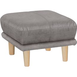 Fu&szlig;hocker Trendmanufaktur, B:66cm H:44cm T:66cm, silber, Garten, Hocker, "Cecilia"