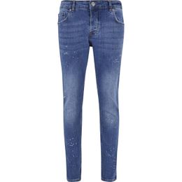 2Y Premium Herren Bequeme Jeans "2Y Premium Herren 2Y Skinny Fit Jeans"blau, Gr. 34, unifarben, 97% Baumwolle, 3% Elasthan, Jeans