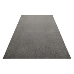 Teppich Wecon Home, B:200cm H:12mm L:300cm, grau, Polyester, Wohnzimmer, Teppiche, "Tim", einfarbig, meliert, modern, pflegeleicht, Wohnzimmer,
