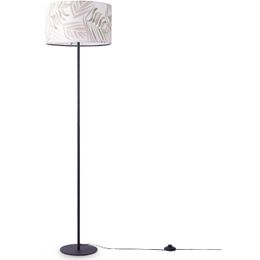 Paco Home Stehlampe "Kuba 126", 1, &Oslash; 38cm H: 144cm, schwarz, Wohnzimmer, Leuchten, Lampe Leselampe Kinderzimmer Deko Wohnzimmer B&uuml;ro Lampenschirm