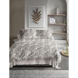 Bettw&auml;sche Irisette, beige, Satin, Obermaterial: 100% Baumwolle, Bettw&auml;sche, "Lotus 8569", atmungsaktiv