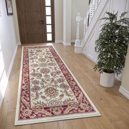 Teppich Hanse Home, B:80cm H:8mm L:240cm, rot, Jute, Polyester, Polypropylen (PP), Wohnzimmer, Teppiche, "Reni", L&auml;ufer, Orientalisch, Kurzflor,