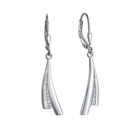 Vivance Damen Paar Ohrh&auml;nger "925-Sterling Silber rhodiniert Zirkonia", one-size, Silber 925 (Sterlingsilber), silber, Silber 925 (Sterlingsilber),