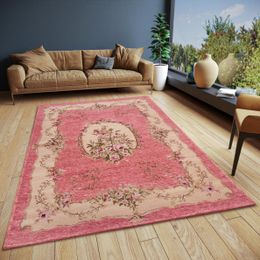 Teppich Hanse Home, B:150cm H:5mm L:220cm, rosa, Polyester, Wohnzimmer, Teppiche, "Asmaa", strapazierf&auml;hig, pflegeleicht, robust, Anti-Slip
