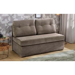 Jockenh&ouml;fer Schlafsofa, B:130cm T:85cm, grau, JOCKENH&Ouml;FER GRUPPE, Cord: 100% Polyester, Jugendzimmer, Sofas, "Torben", Platzsparendes Sofa mit G&auml;stebettfunktion