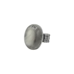 Damen Fingerring "Greyster", Messing, schwarz, Collezione Alessandro, Messing, Fingerringe