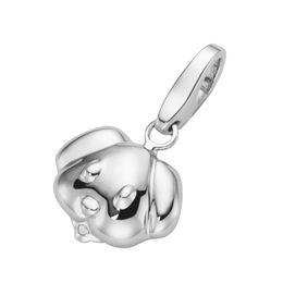 Damen Charm-Einh&auml;nger "Hundekopf, Silber 925", silber, Giorgio Martello MILANO, Silber 925 (Sterlingsilber), Charms
