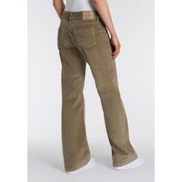 Herrlicher Damen Cordhose "Edna Cord Stretch"timber, Gr. 33, unifarben, Cord, Obermaterial: 98% Baumwolle, 2% Elasthan, Hosen, im Flared Fit