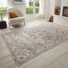 Teppich Hanse Home, B:120cm H:8mm L:170cm, beige, Polypropylen (PP), Wohnzimmer, Teppiche, "Sand", Kurzflor, L&auml;ufer, Orient, Vintage, Wohnzimmer,