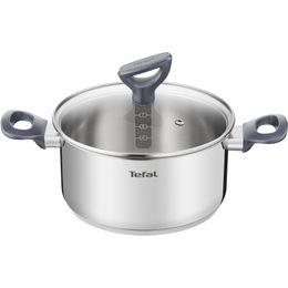 Tefal Kochtopf "Daily Cook", &Oslash; 20cm + H&ouml;he 11cmedelstahlfarben, T&ouml;pfe, 20 cm, Ausgie&szlig;hilfe, Messmarkierungen, Induktion, backofenfest