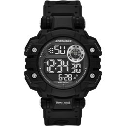 Skechers Herren Chronograph "ALLENFORD", schwarz, Armbanduhren, Quarzuhr, Armbanduhr, Herrenuhr, digital, Wochentag, Stoppfunktion