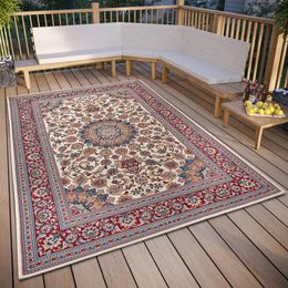 Teppich Hanse Home, B:240cm H:3mm L:340cm, rot, Polyester, Polypropylen (PP), Wohnzimmer, Teppiche, "Kadi", In-& Outdoor, Teppich, Wetterfest,