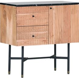 Kommode GUTMANN FACTORY, B:80cm H:80cm T:42cm, beige, Wohnzimmer, Sideboards