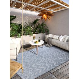 Villeroy & Boch Outdoorteppich VILLEROY & BOCH, B:160cm H:4mm L:230cm, grau, Polyester, Teppiche, "Georgette", In-& Outdoor, Flachgewebe, wetterfest, Terrasse,