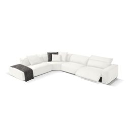 Ecksofa Egoitaliano, B:378cm H:95cm T:282cm, wei&szlig;, Wohnzimmer, Sofas, "Beverly, extravangantes Designsofa mit erstklassigem Sitzkomfort", wahlweise