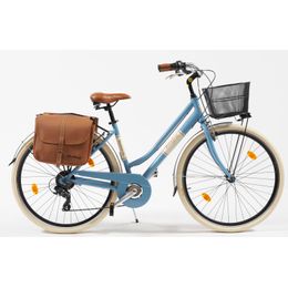 Cityrad "Citybike 605 Alu Lady", 46cm, 28 Zoll (71,12cm), blau, VENICE - I LOVE ITALY, Fahrr&auml;der, f&uuml;r Damen, Kettenschaltung