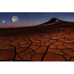 papermoon Fototapete "Steinlandschaft", B/L: 4m x 2,6m, Bahnen: 8 Stk., bunt, Schlafzimmer, Tapeten